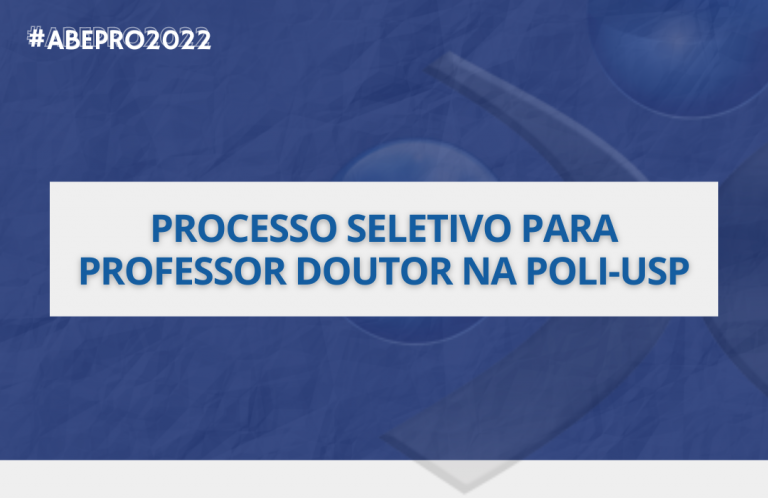 Poli-USP abre processo seletivo para contratação de professor doutor ...